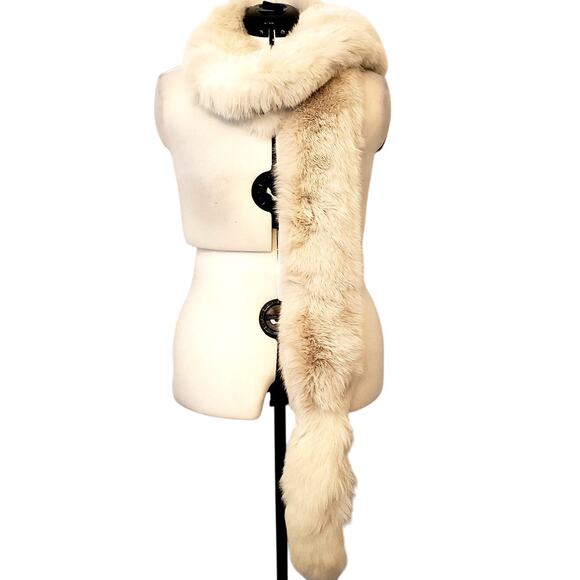 B Michael | Accessories | Norwegian Blush Dyed Fox Fur Boa Scarf By B ...